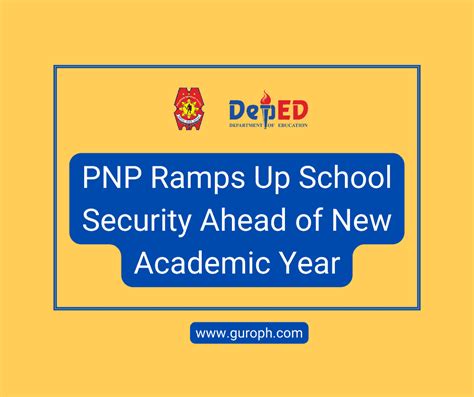 Pnp Intensifies Security Measures In Schools Ahead Of Class Resumption