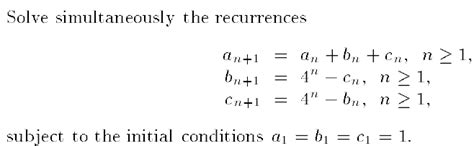 Solved Solve Simultaneously The Recurrences