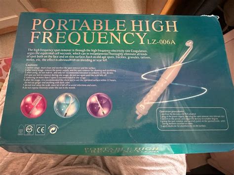 歐洲牌子 高能量電流美容儀器 對付 暗瘡 玫瑰痤瘡 尤其有效 Portable High Frequency Lz 006a 美容＆個人護理