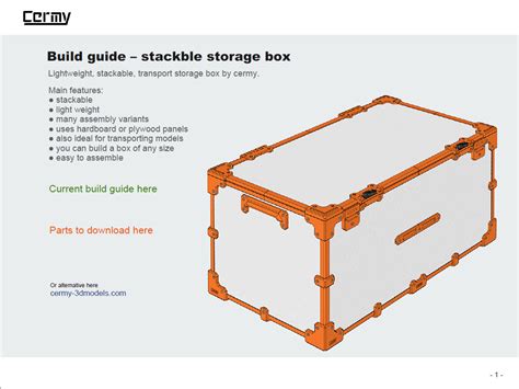 3d File Variable Storage Stackable Box ・3d Printer Design To Download・cults