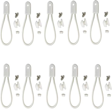 Up100 10 Sets Stayput Shock Cord Loop Bungee Clip Pull Tie Down Tarp