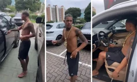 Mc Poze Do Rodo Viraliza Ao Aparecer Descalço E Sem Camisa Para Comprar