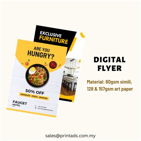Digital Printing Flyer High Quantity And Affordable Prices Printads