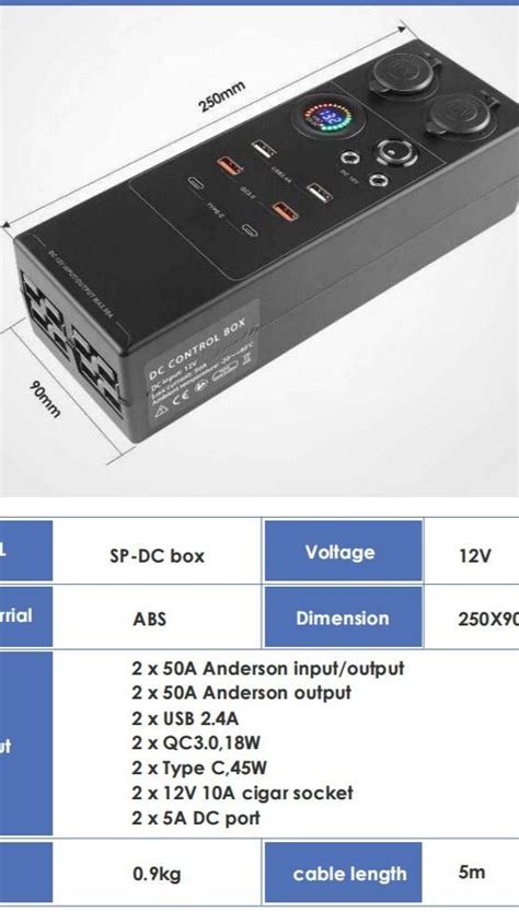 DC Control Box Makes The Superpack Battery To Be DC Power Stations With Multi DC Ports To Power