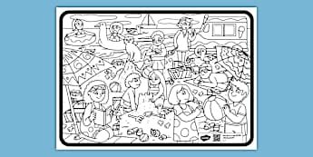 Colouring Challenge Twinkl