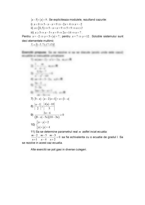 Referat Ecua Ii De Gradul I Modulul Numerelor Reale