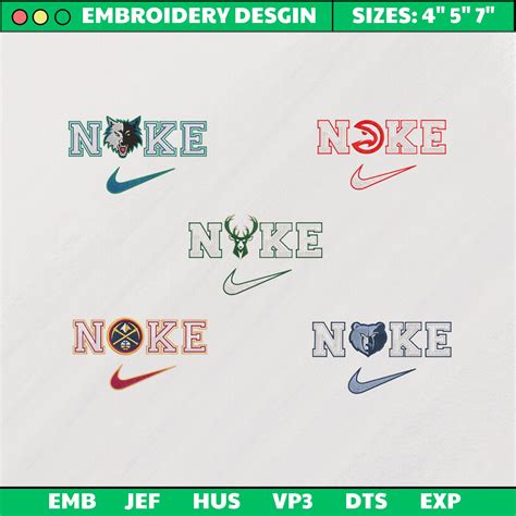 10 Best Team Basketball Brand Embroidery Bundle Famous Bas Inspire