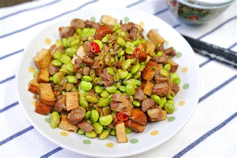 榨菜毛豆炒肉丁 Amanda生活美食料理