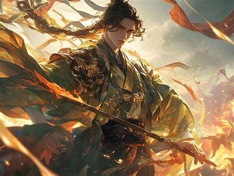 禁止采集二转 仙侠古风单人男 Ai绘画 叙叙叙叙白