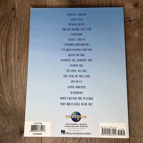 Mamma Mia Here We Go Again Sheet Music From Movie Abba Easy Piano Hal