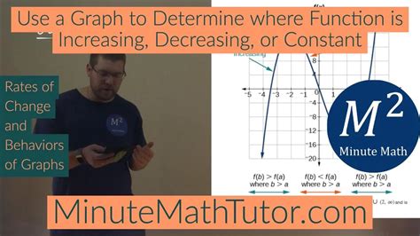 Use A Graph To Determine Where Function Is Increasing Decreasing Or Constant College Algebra