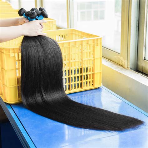 Long Inches Blue Rubber Band Virgin Hair
