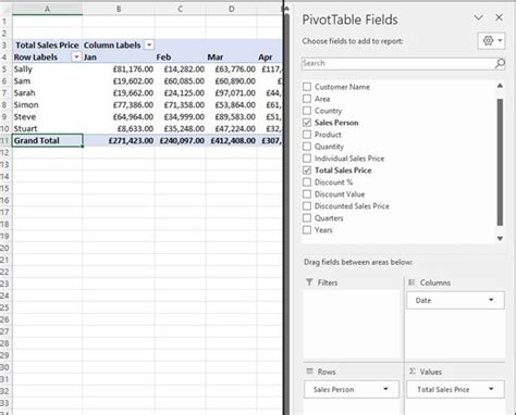 Using Pivot Tables And Pivot Charts Excel Ace