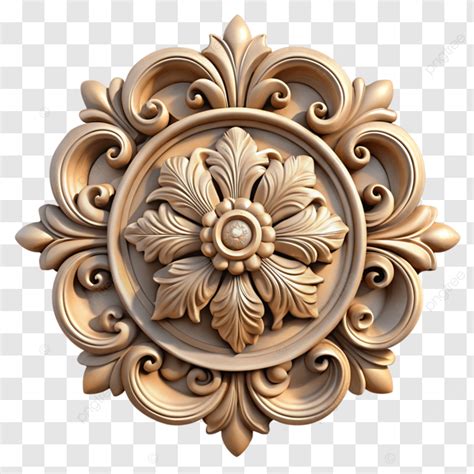 Ornate Floral Element Clipart Illustration Ornate Floral Decorative