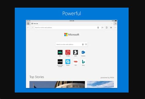 Microsoft Edge Web Browser Comes To Apple Ipad