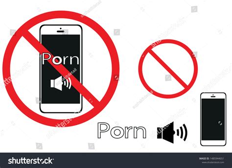 Do Not Store Pornography On Mobile Stock Vector Royalty Free Shutterstock