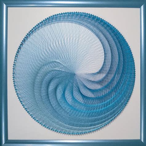 String Art Pink Mandala Spiral Mandala String Art Artist String