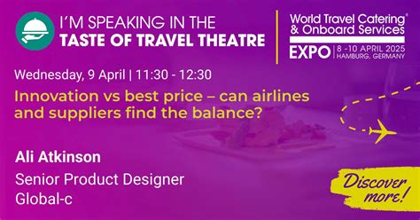 Globalc Wtce2025 Inflight Onbaord Tasteoftravel2025 Exhibition