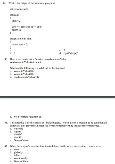 Solved What Is The Output Of The Following Program Int Chegg