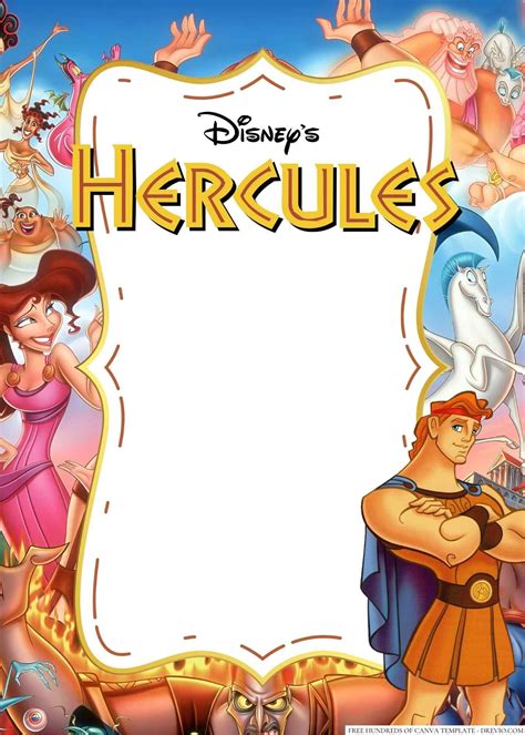 22 Hercules Canva Birthday Invitation Templates Artofit