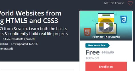 Build Real World Websites From Scratch Using Html5 And Css3 Udemy