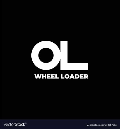 Wheel Loader Logo Design Royalty Free Vector Image