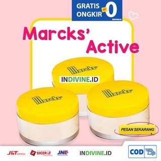 Bedak Marcks Active Beauty Powder 20gr Tabur Marks Marcs Invisible Rose
