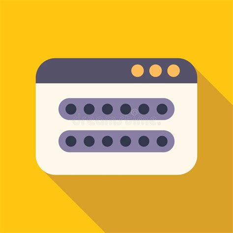 Web Browser Showing Password Protection With Hidden Password Dots Stock
