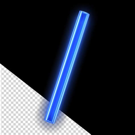 Premium Psd Luminous Blue Chamfered Symbol