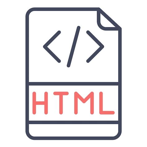 Premium Vector Html File Vector Illustration Style