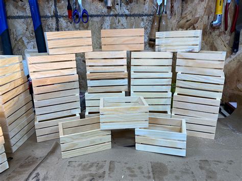 Small Wood Crates 24 Pack Wood Crates Wooden Crate Small Crate Wooden Crate Ts Rustic