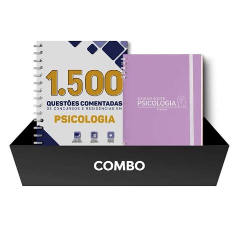 Kit Concurso Psicologia Sanar 1500 Provas De Concurso Sanar Note