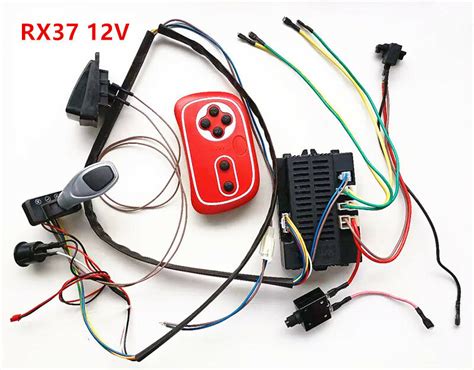 어린이 전기 자동차 Diy 개조 전선 및 스위치 키트 24g 블루투스 Rc 및 컨트롤러 포함 아기 전기 자동차 자체 제작 원격 제어