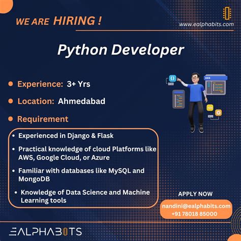 Ealphabits On Linkedin Ealphabits Pythondeveloper Hiring