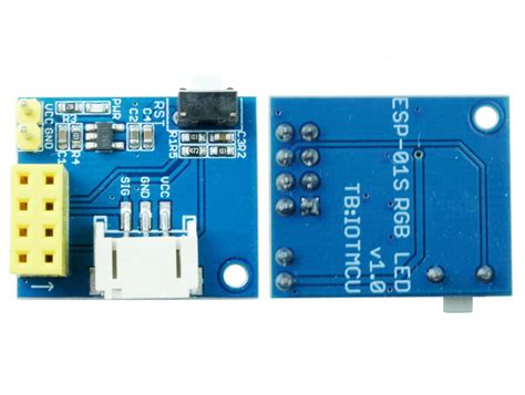 Adaptador Esp8266 Esp 01s Rgb Led V10 Conector Jst Usinainfo