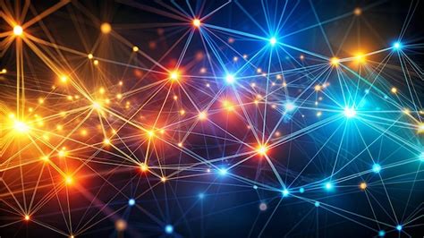 Premium Photo Digital Connectivity A Vibrant Network Of Nodes And