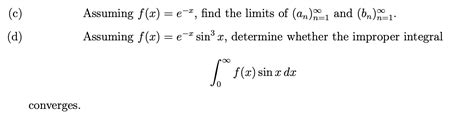 Solved Given A Function F X Consider Sequences An N Chegg