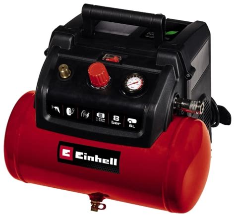 Einhell 1 6hp 6l 8 Bar Corded Oil Free Air Compressor Uk