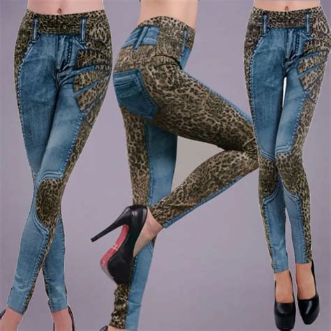 Women Spring Sexy Leopard Print Clubwear Leggings Ladies Autumn Casual