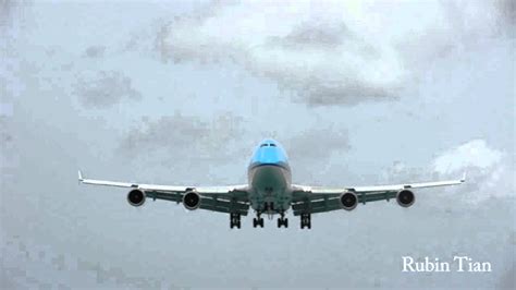 Klm Boeing 747 400 Landing At St Maarten Sxm Hd Youtube