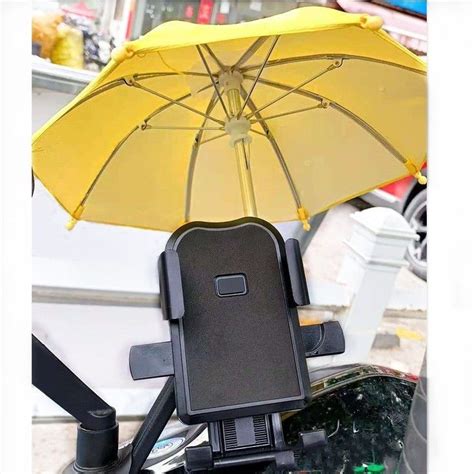 電動車 機車 手機導航 支架 電瓶車 腳踏車 外賣送餐 小雨傘 防水 遮陽 蝦皮購物