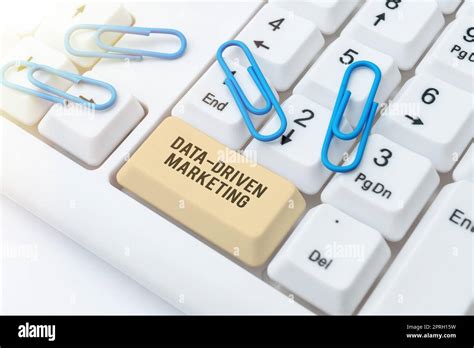 Handwriting Text Data Driven Marketing Business Concept Strategy Built