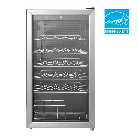 Insignia™ 29 Bottle Wine Cooler Stainless Steel Sansujyuku
