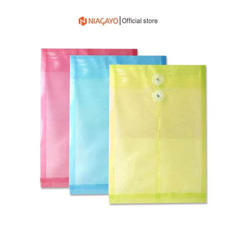 Map Plastik Folio F Dengan Tali Warna Transparan Map Dokumen Lazada Indonesia