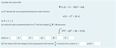 Solved Consider The Vector Field Mathbf F X Yx