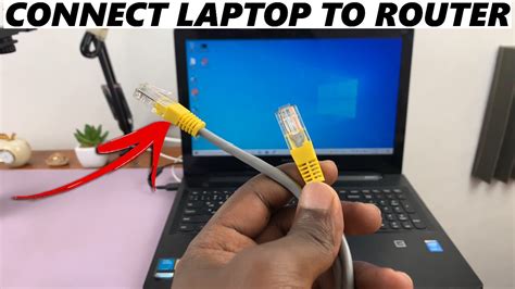How To Connect Laptop To Router Via Ethernet Cable Youtube