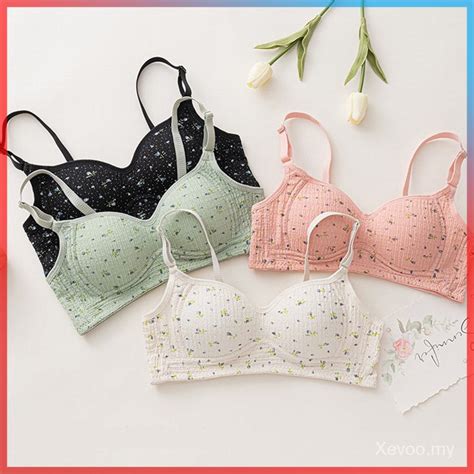 Small Flowers Japanese Bra For Girls With Large Chest And Small Chest