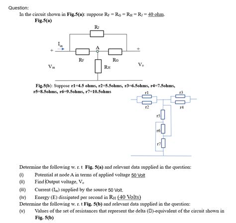 solved question in the circuit shown in fig 5 a suppose