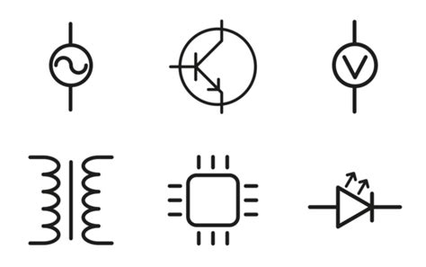 Electronic Devices Icon Pack Outline 12 SVG Icons