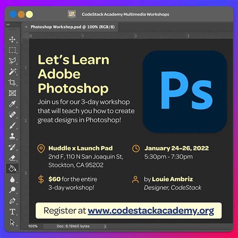 Lets Learn Adobe Photoshop Codestack Academy